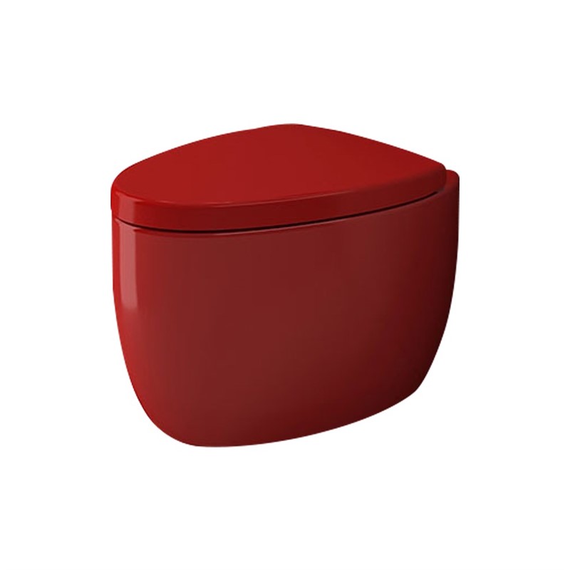 Euromart - Bocchi Etna Wall-hung toilet - Bright red #335497