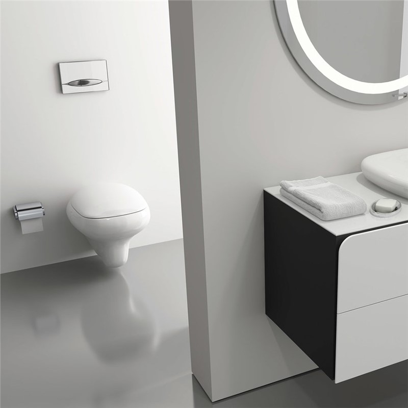 Euromart - Bocchi Fenice Wall Hung Toilet - Bright White - #335086