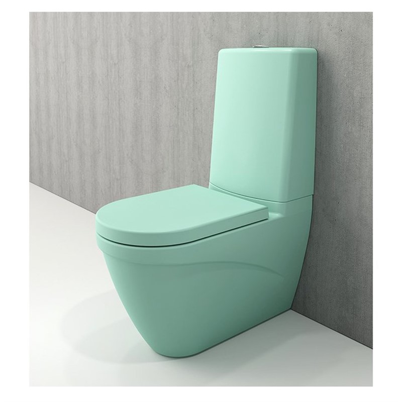 Euromart - Bocchi Taormina Arch Mat Mint Yeşil Duvara Tam Dayalı Klozet