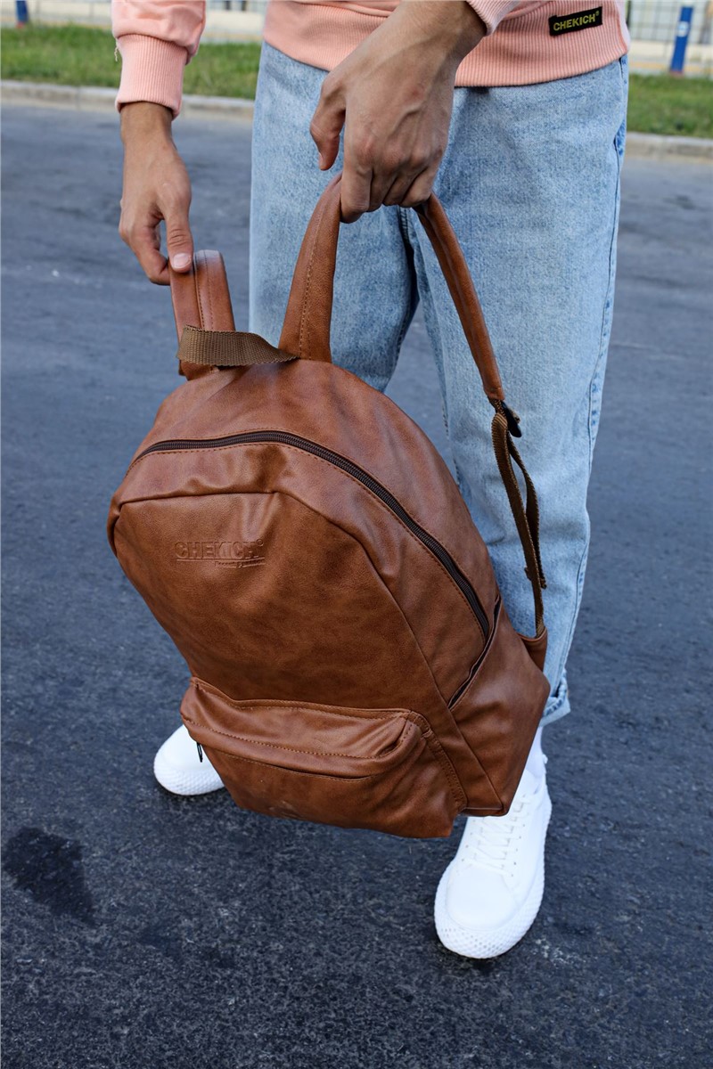 Euromart - Chekich Cilt Deri Erkek Sırt Çantası TABA