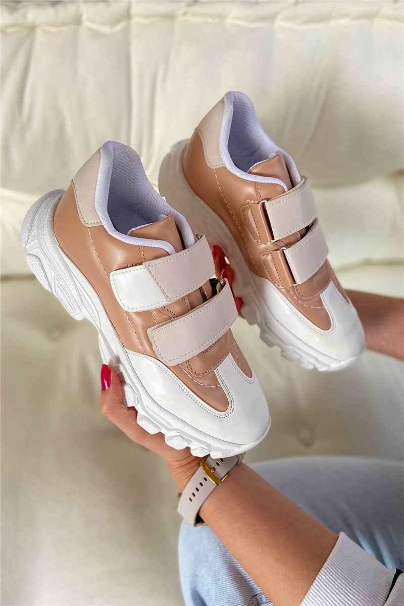 Euromart - Women's Velcro Sports Shoes - Beige #362444