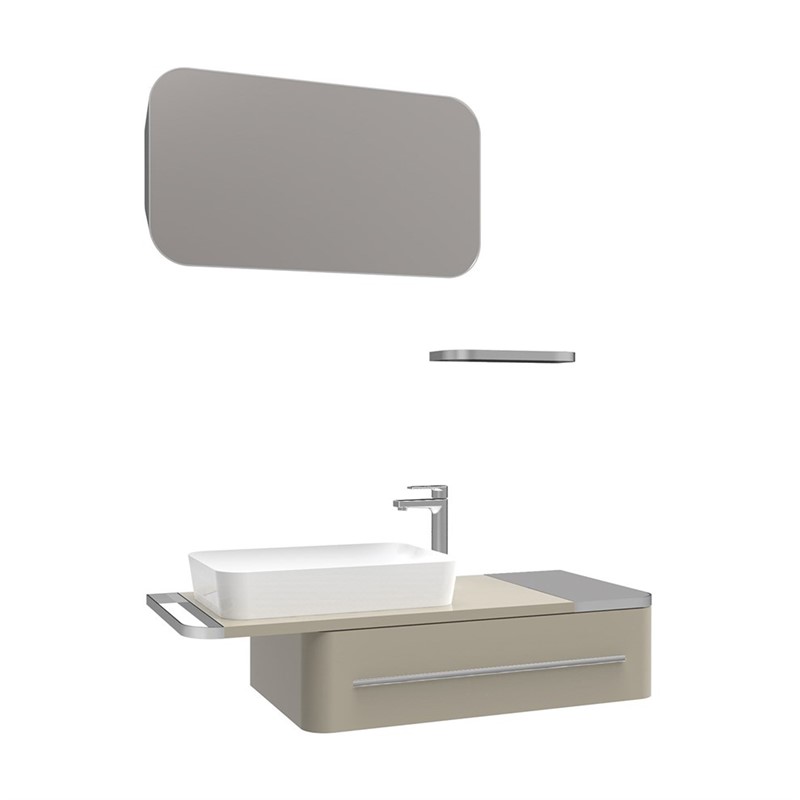 Euromart - Creavit Angel Bathroom Set 120 cm - Pink-White #337667