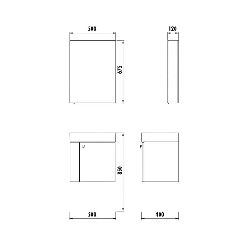 Euromart - Creavit Font 50 cm Banyo Dolabı