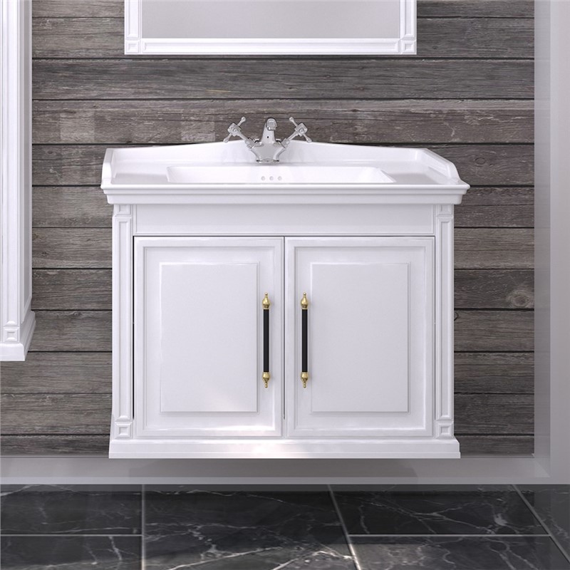 Euromart - Denko Albatros Bathroom Cabinet 80 cm - White #339198