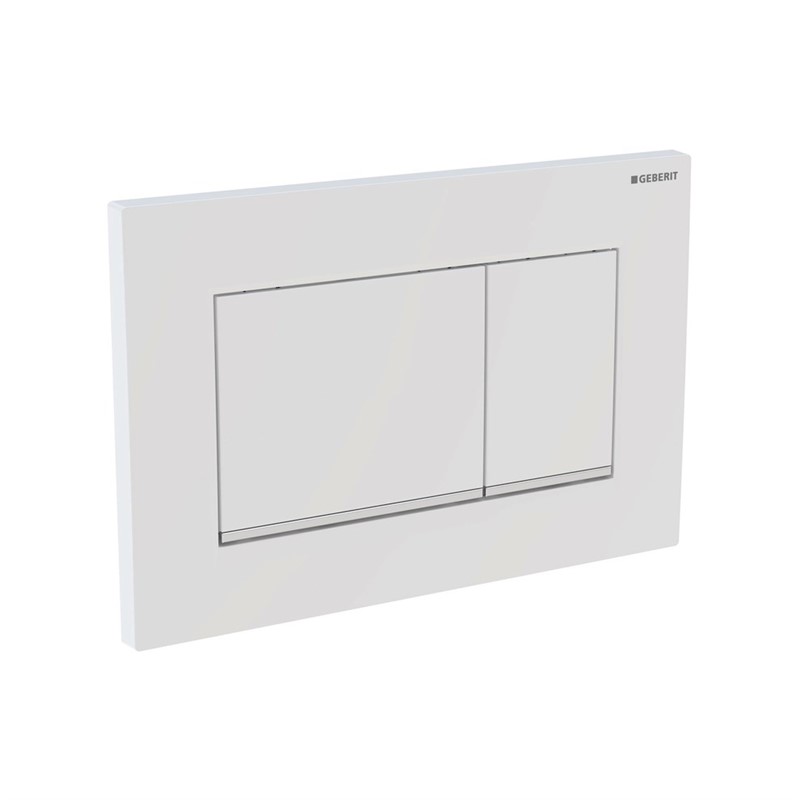 Euromart - Geberit Sigma30 Mat Beyaz Beyaz Mat Beyaz Kumanda Paneli