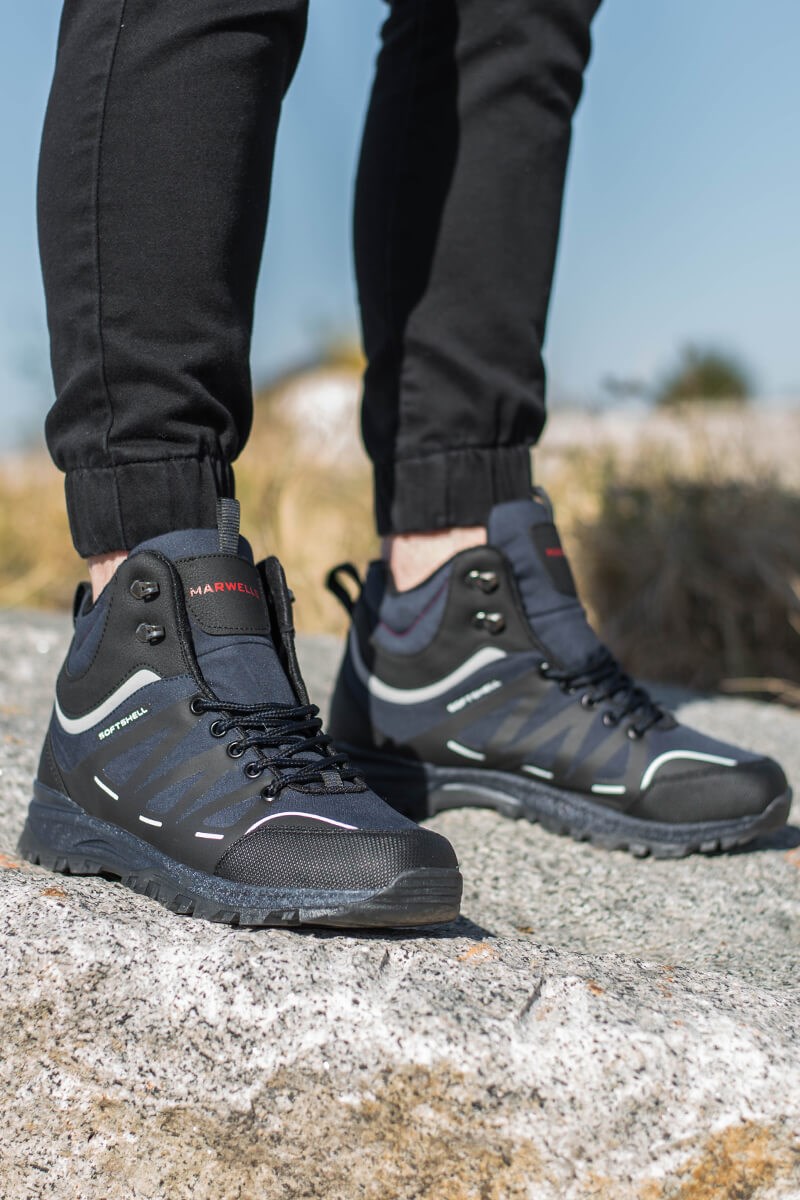 Euromart - MARWELLS Softshell Men's Hiking Boots - Navy Blue 20210835604