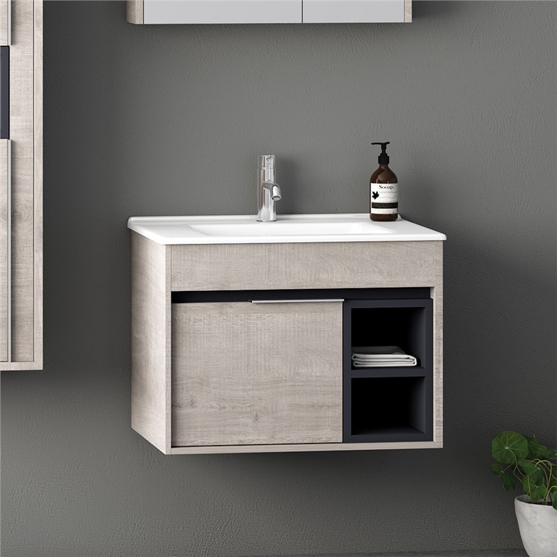 Euromart - Nplus Accent Bathroom Cabinet 65 cm - White #338662