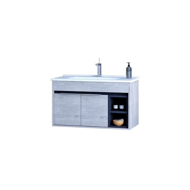 Euromart - Nplus Accent Bathroom Base Cabinet 85cm - White #338660