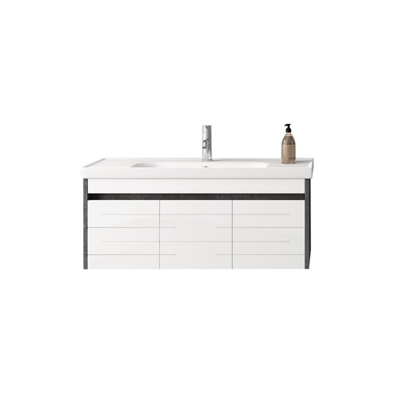 Euromart - Nplus Bolt Bathroom Base Cabinet 100cm - White #338672