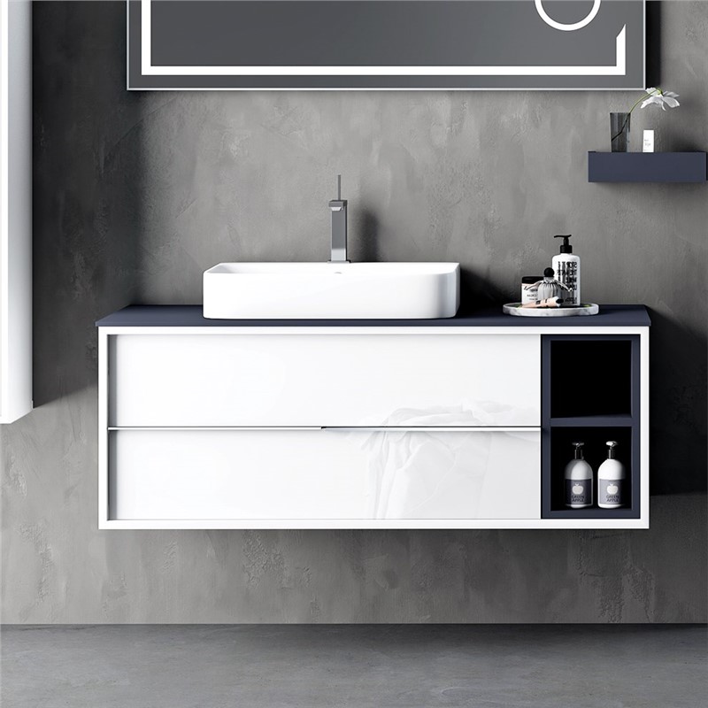 Euromart - Nplus Elantra Bathroom Base Cabinet 120 cm - White #338609