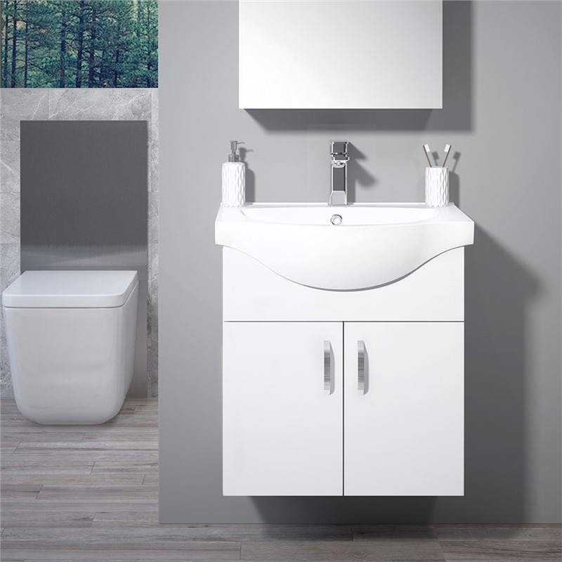 Euromart - Orka Duru 55 cm Asma Banyo Dolabı