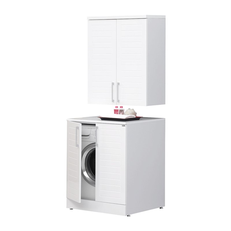 Euromart - Orka Perge Washing Machine Cabinet 70 cm - White #336598