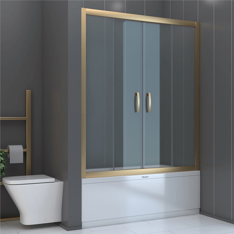 Euromart - Shower Boss Shower cabin with double door between walls 140 ...