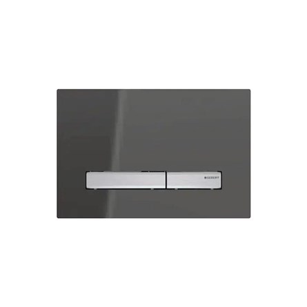 Euromart - Geberit Sigma50 Double Push Control Panel - Smoked Glass ...