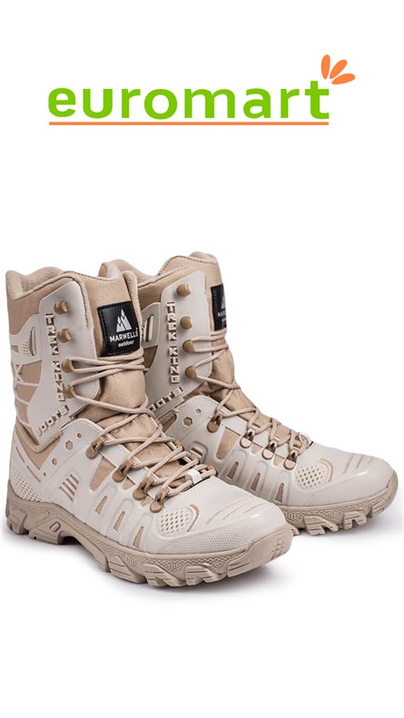 Euromart - MARWELLS Tactical buty - Beżowe 20210835616