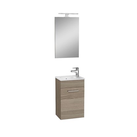 Euromart - Vitra Mia Set 40 cm Kapaklı Parlak Cordoba Banyo Dolabı