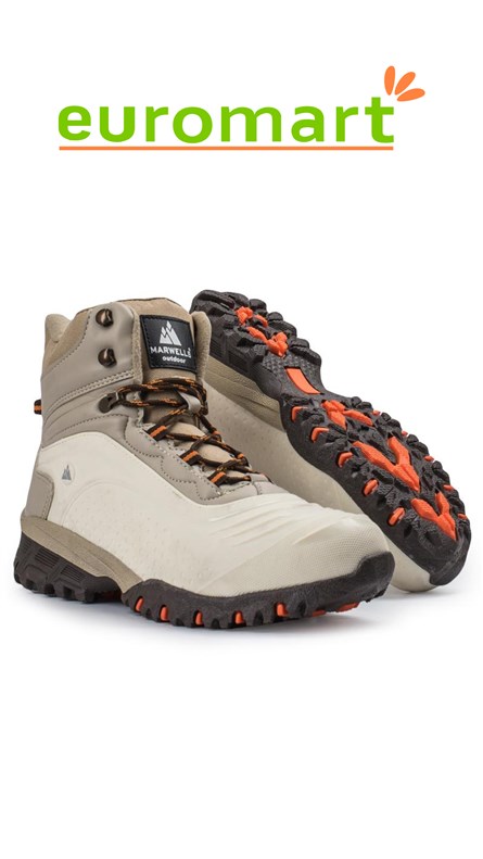 Euromart - Męskie buty trekkingowe MARWELLS - Jasnobeżowe 20210835587