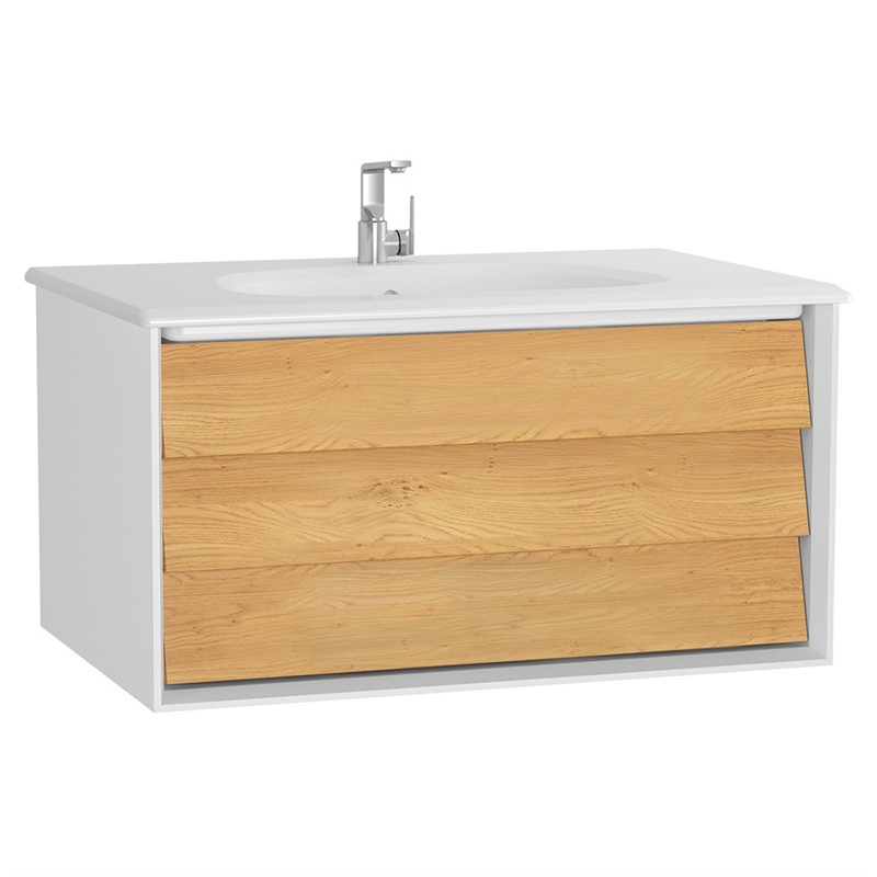 Euromart - VitrA Frame Base bathroom cabinet 80 cm - Oak #338831