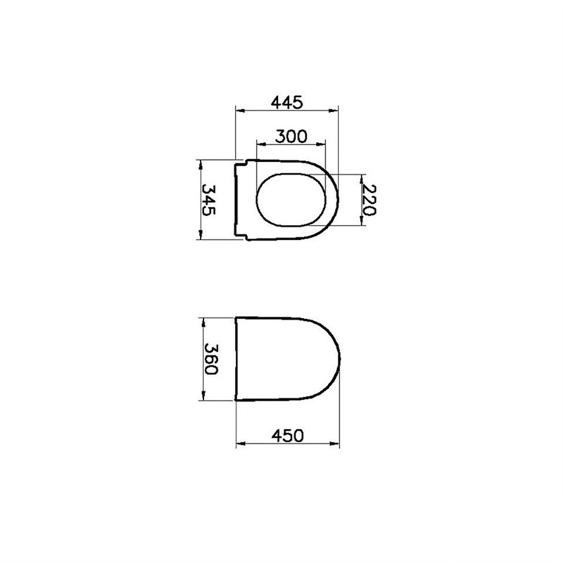 Euromart - VitrA Nest Toilet Seat Cover - White #335088