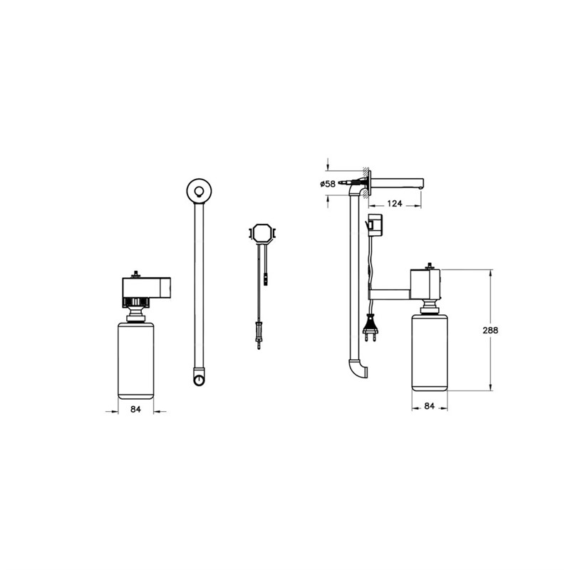 Euromart - VitrA Origin Contactless Built-in Liquid Soap Dispenser with ...