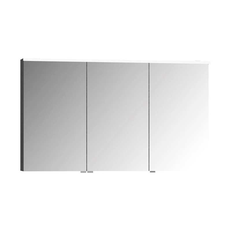 Euromart - Vitra Premium Cabinet Mirror 120 cm - Glossy Anthracite #355319