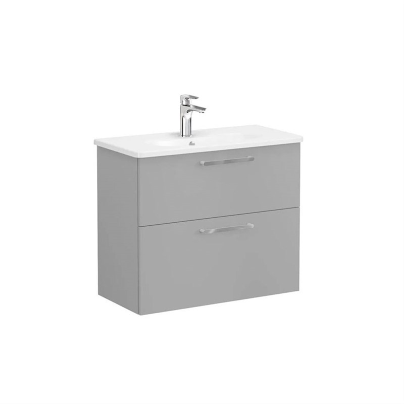 Euromart - Vitra Root Base cabinet with sink 80 cm - Matt gray #354669