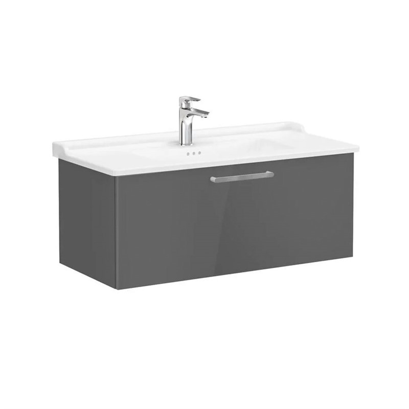 Euromart - Vitra Root Tek Çekmeceli 100 cm Parlak Antrasit Klasik ...