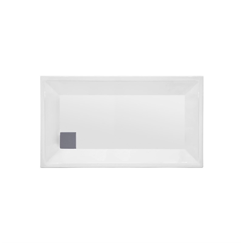 Euromart - VitrA T 130x80 cm Beyaz Dikdörtgen Sıfır Zemin Duş Teknesi